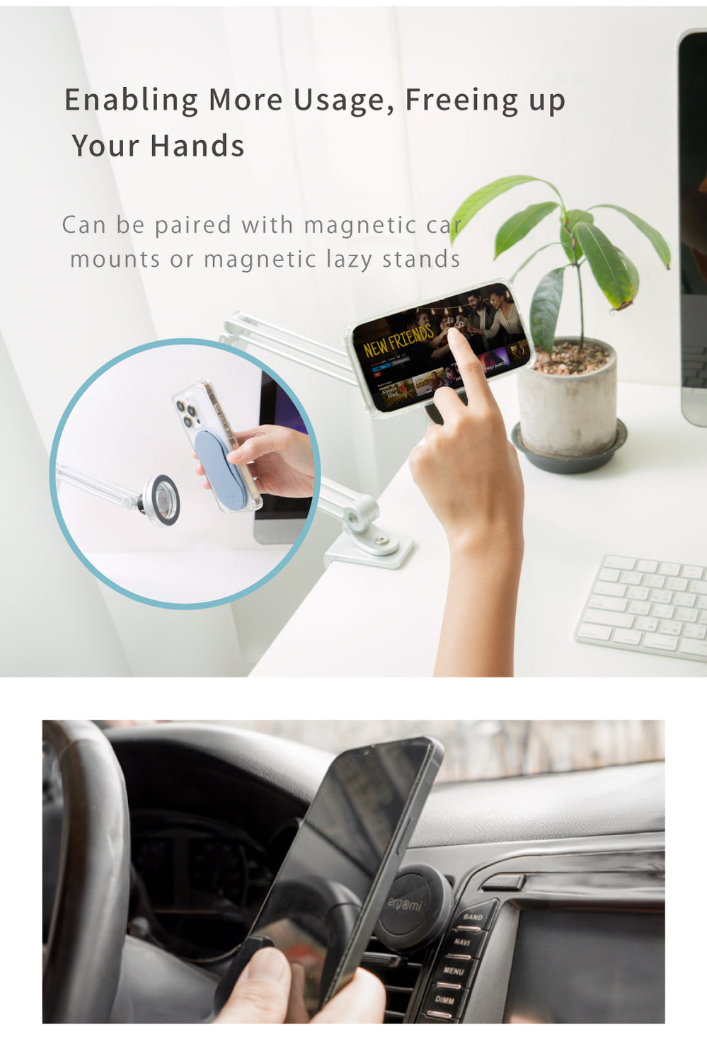 Mobius | MagSafe Compatible Phone Stand with Strong Dual Magnetic Ring ...