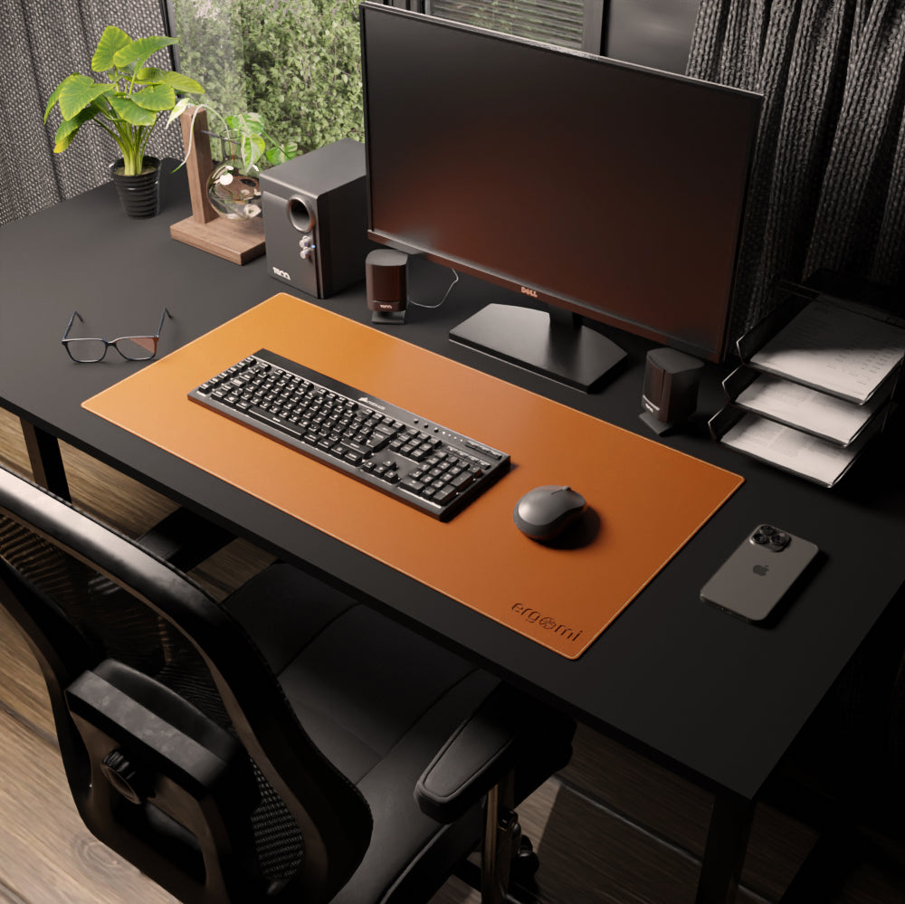 Vegan Leather Waterproof Desk Mat — ergomi design